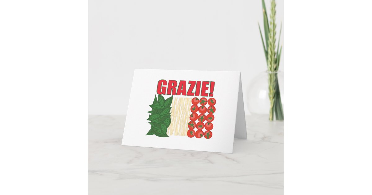 Grazie Thank You Card | Zazzle