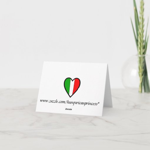 Grazie Thanks Italian Chef on Italy Flag Thank You Card | Zazzle