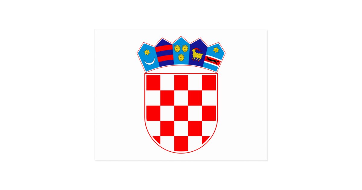 Grb Hrvatske, Croatian coat of arms Postcard | Zazzle.com