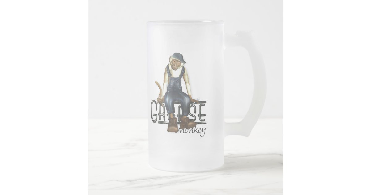 Grease Monkey Mechanics Humorous Beer Mug | Zazzle
