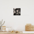 Greaser Punk Girl in a Leather Jacket Poster | Zazzle
