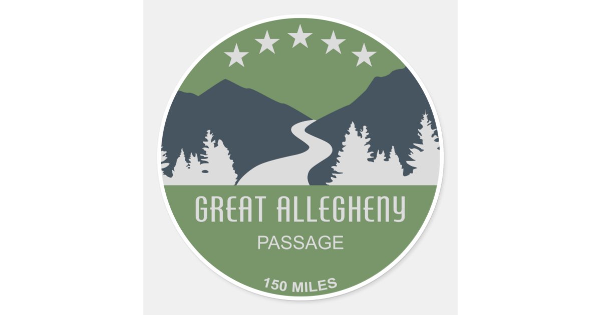 Great Allegheny Passage Classic Round Sticker | Zazzle