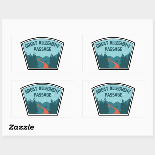Great Allegheny Passage Rectangular Sticker | Zazzle