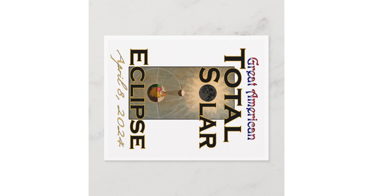 Great American 2024 Total Solar Eclipse Postcard | Zazzle