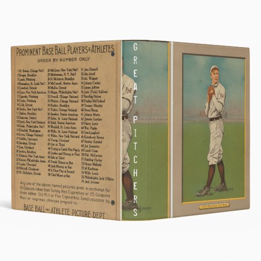Great Baseball Pitchers 3 Ring Binder | Zazzle