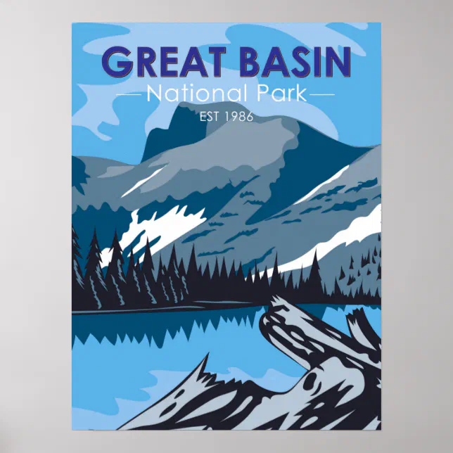 Great Basin National Park Nevada Vintage Poster | Zazzle