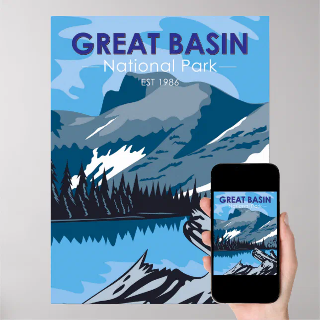 Great Basin National Park Nevada Vintage Poster | Zazzle