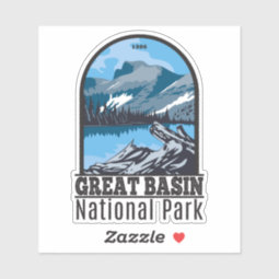 Great Basin National Park Nevada Vintage Sticker | Zazzle