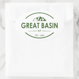 Great Basin National Park Oval Sticker | Zazzle