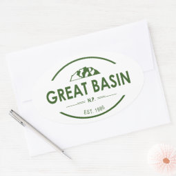 Great Basin National Park Oval Sticker | Zazzle