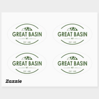 Great Basin National Park Oval Sticker | Zazzle