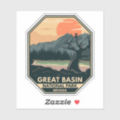 Great Basin National Park Retro Emblem Sticker | Zazzle