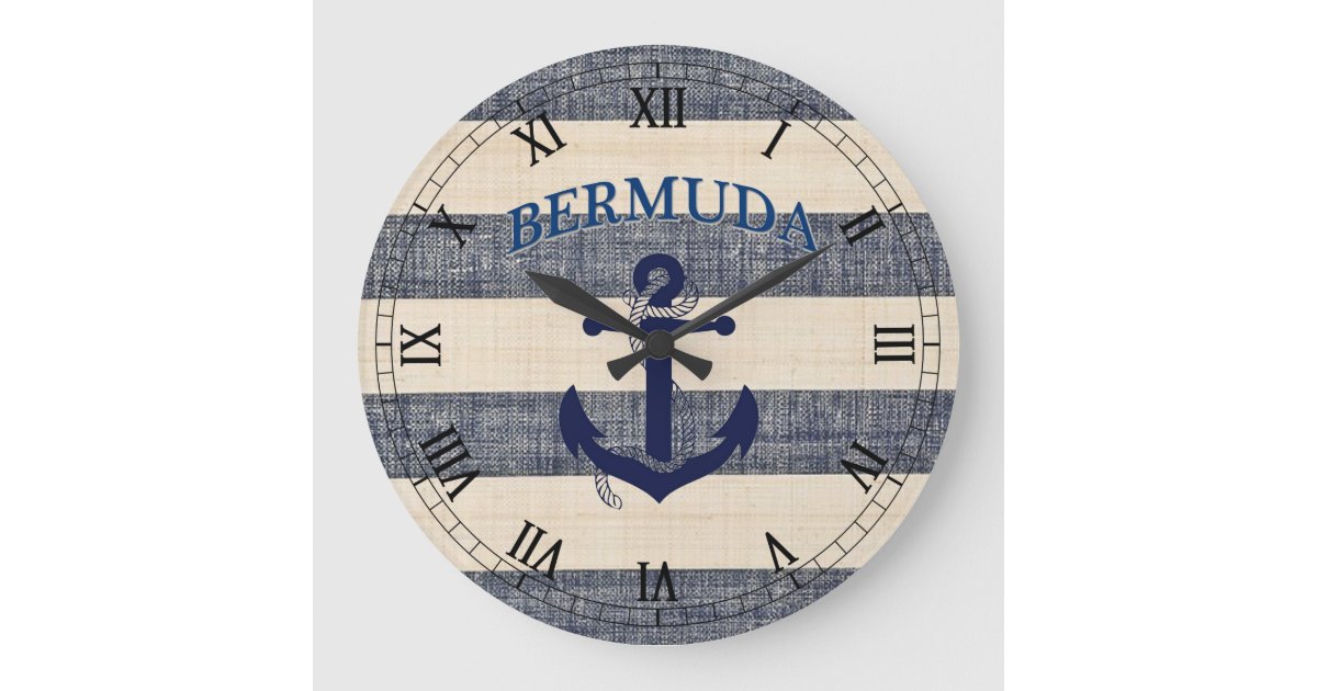 Great Bermuda Clock! Large Clock | Zazzle