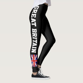 Great Britain English flag workout fitness yoga Leggings | Zazzle
