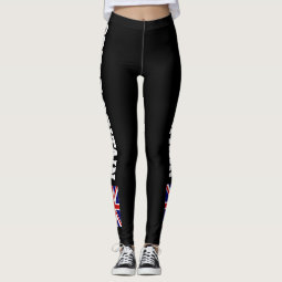 Great Britain English flag workout fitness yoga Leggings | Zazzle