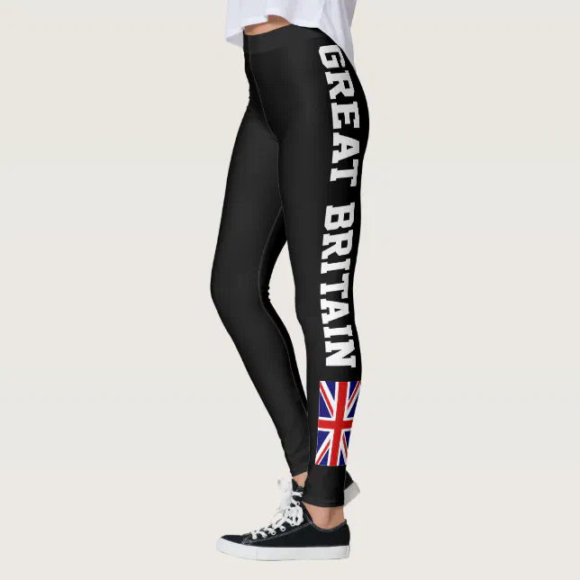 Great Britain English flag workout fitness yoga Leggings | Zazzle