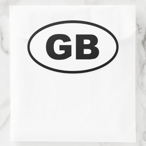 Great Britain - European Oval Sticker | Zazzle