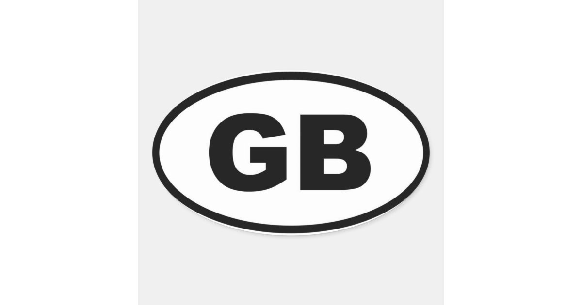 Great Britain - European Oval Sticker | Zazzle