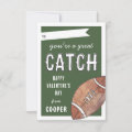 Great Catch Football Classroom Valentines Day Card | Zazzle