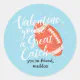 Great Catch Football Valentine Sticker | Zazzle