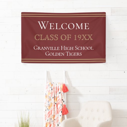 Great choice! Custom class reunion banner | Zazzle