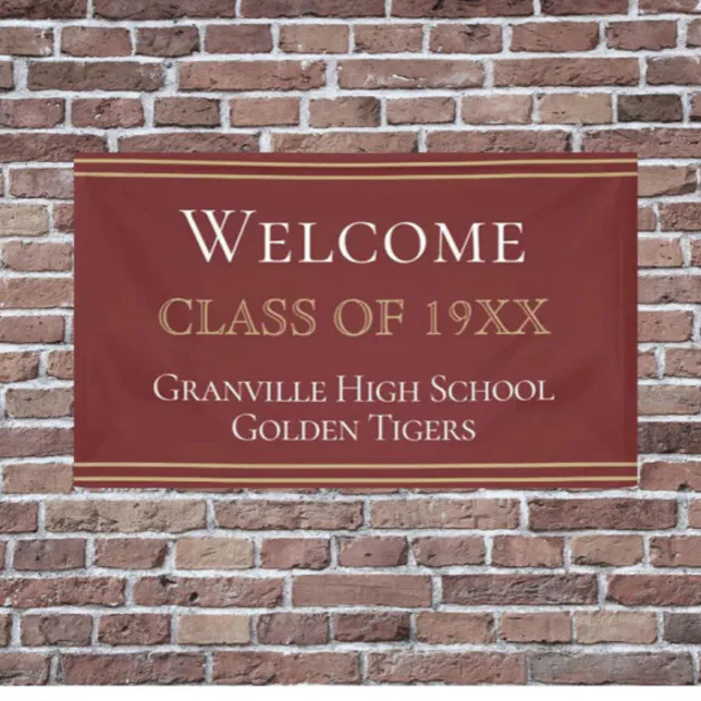 Great choice! Custom class reunion banner | Zazzle