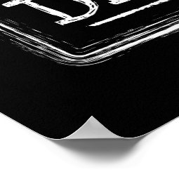 Great Country Basic Human Decency Black Poster | Zazzle