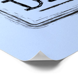 Great Country Basic Human Decency Blue Poster | Zazzle