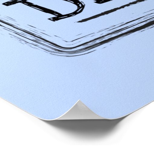 Great Country Basic Human Decency Blue Poster | Zazzle