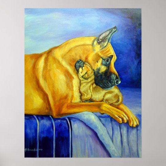 Great Dane Art Wall PRINT | Zazzle.com