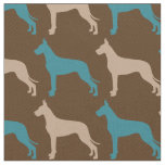 I Love my Great Dane Fabric | Zazzle