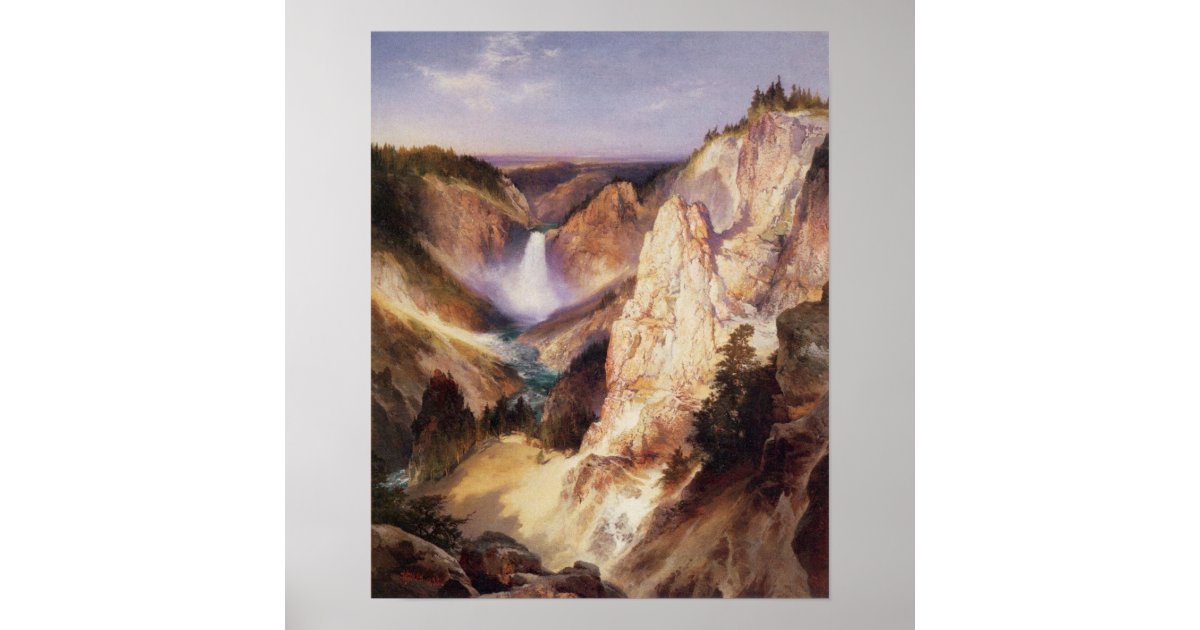 Great Falls Of Yellowstone Poster | Zazzle