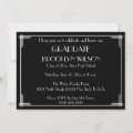 Great Gatsby Art Deco Graduation Party Invitation | Zazzle