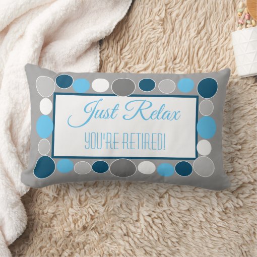Great gift! Retiree's relaxation pillow | Zazzle