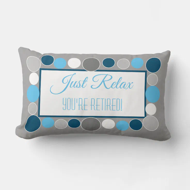 Great gift! Retiree's relaxation pillow | Zazzle