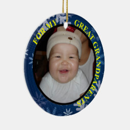 Great Grandparents Photo Gift Tag & Ornament | Zazzle