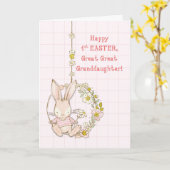 Great Great Granddaughter First Easter Bunny Card | Zazzle
