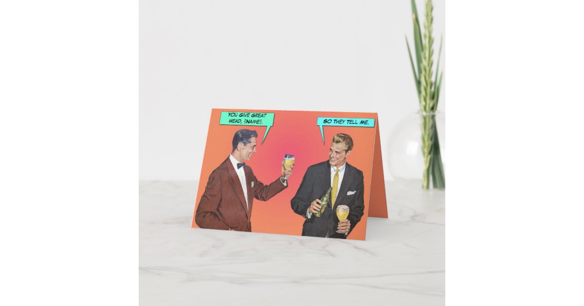 Great Head [custom greeting card] Card | Zazzle