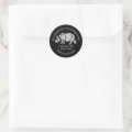 Great Indian Rhinoceros Rhino Family Home Address Classic Round Sticker ...