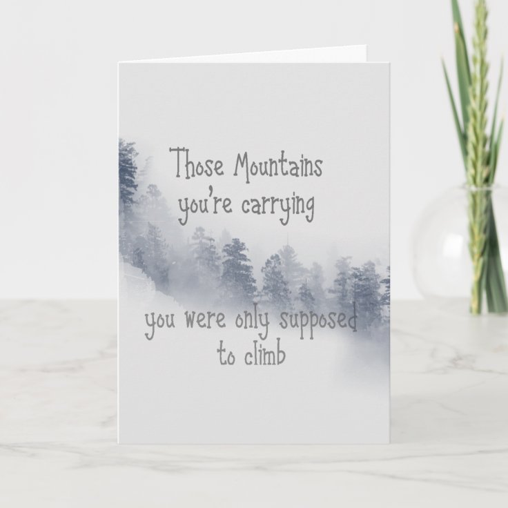 Great Inspirational Quote for Difficult Times Card | Zazzle