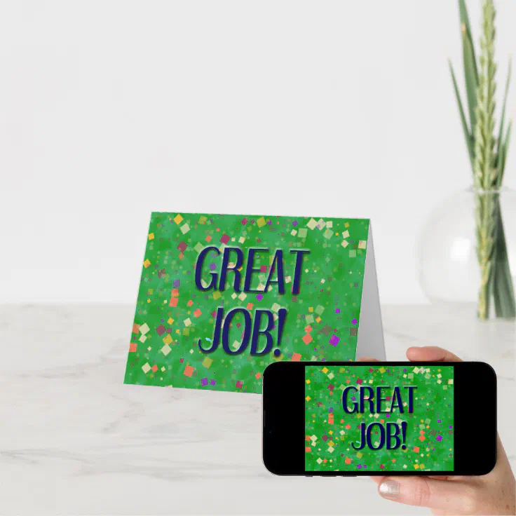 GREAT JOB CARD | Zazzle