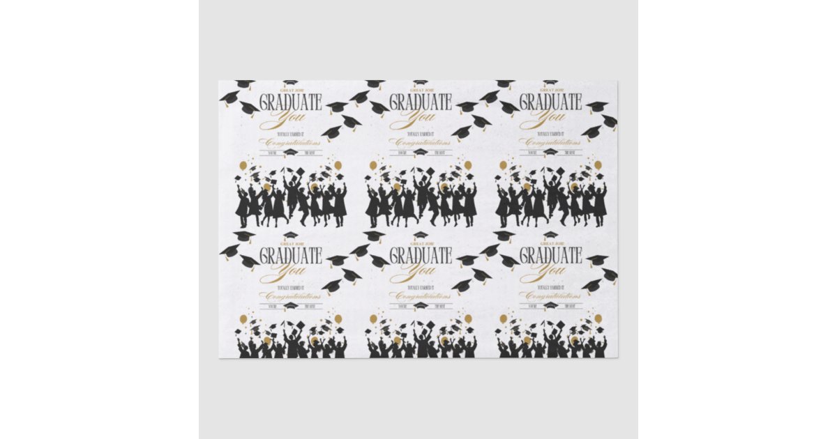 Great Job, Graduate! Time to Celebrate Party Tissue Paper | Zazzle