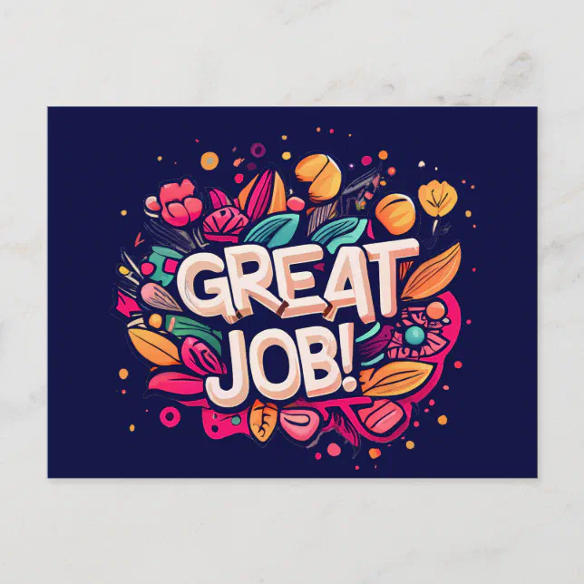 Great Job Postcard | Zazzle