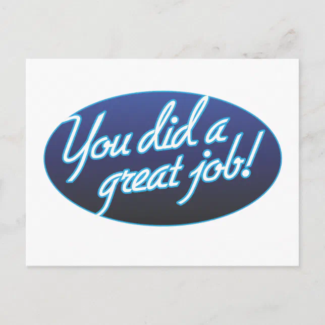 Great Job Postcard | Zazzle