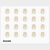 Great Job Rainbow Classic Round Sticker | Zazzle