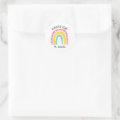 Great Job Rainbow Classic Round Sticker | Zazzle