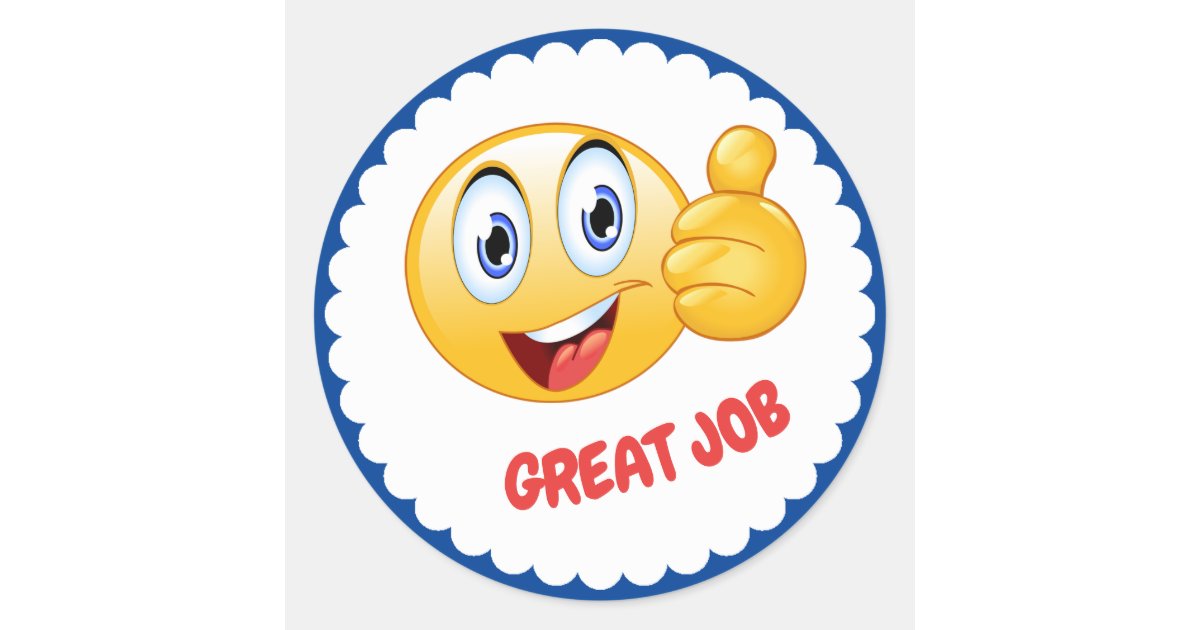 Great Job School Sticker | Zazzle