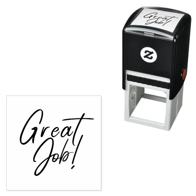 Great Job self-inking stamp | Zazzle