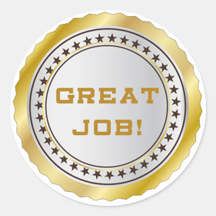 Great Job! sticker | Zazzle