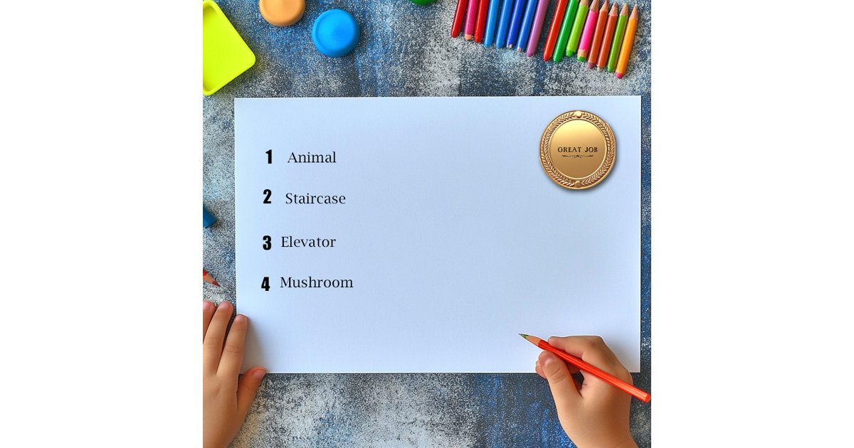 Great Job Student Custom Gold Medallion Stickers | Zazzle